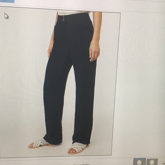 Monsoon | Pants & Jumpsuits | New Monsoon Linen Navy Trouser Bought In ...